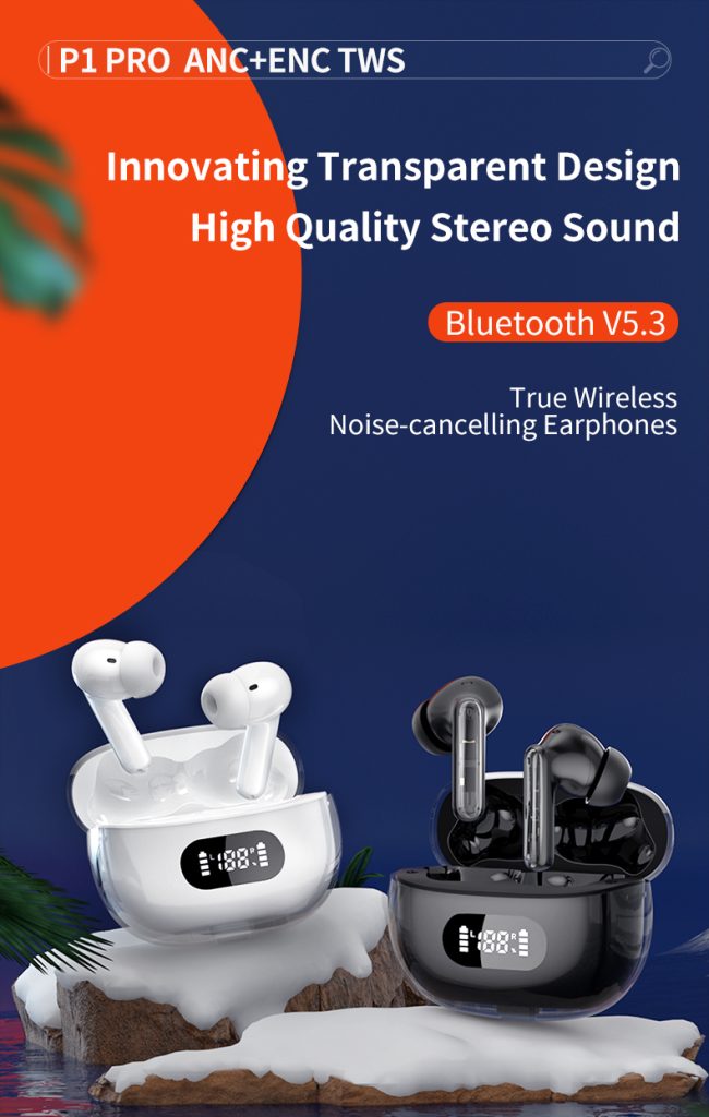 BJBJ P1 Pro True Wireless Noise-cancelling Earphones - BJBJEARBUDS